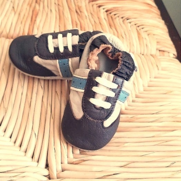 Robeez | Shoes | Infant Brownblue Leather Robeez | Poshmark